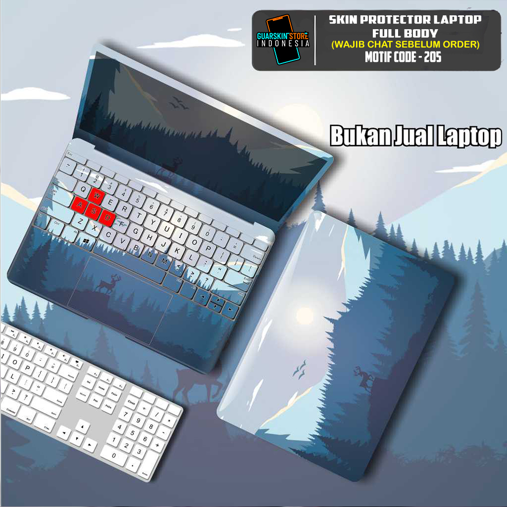 Jual Skin Protector Laptop Full Body Bisa Custom Gambar Suka Suka Kode ...