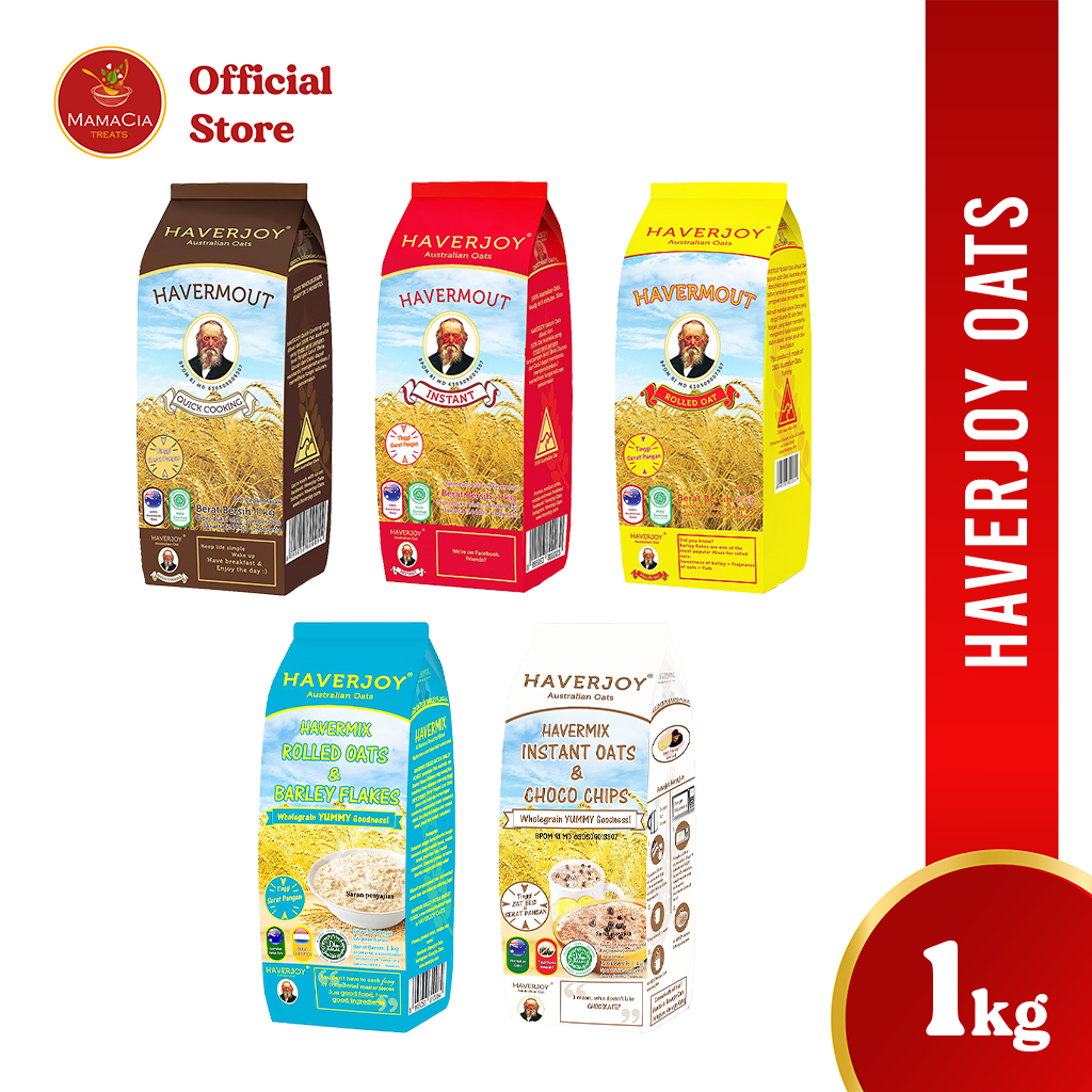 Jual Haverjoy Oatmeal Havermout Instant Oats 1 kg | Shopee Indonesia