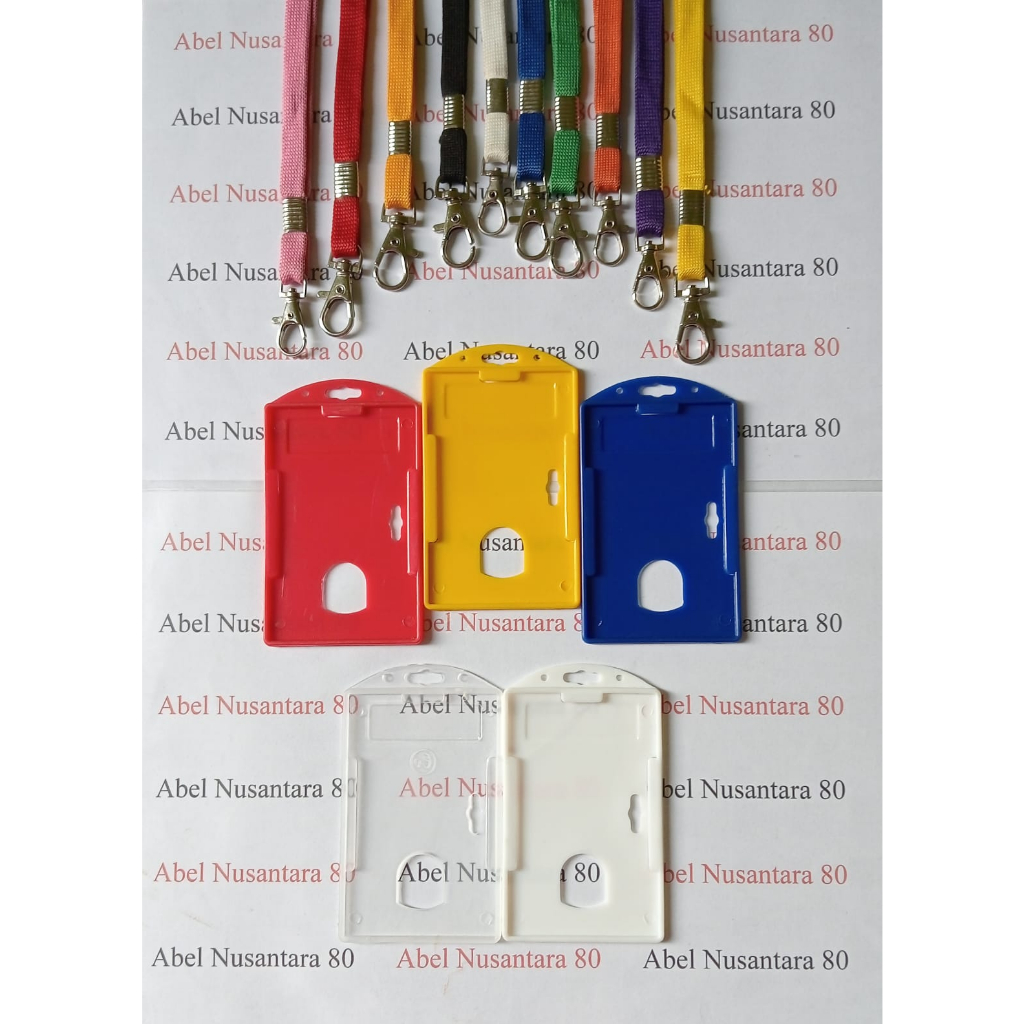 Jual Paket Casing ID Card Plastik EvBes dengan Tali Kait Besi 1cm ...