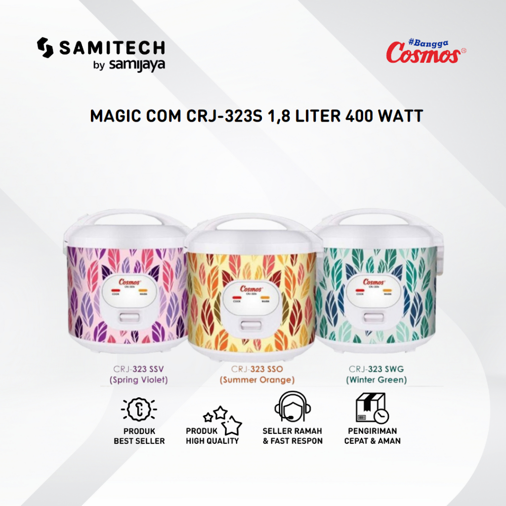 Jual MAGIC COM - RICE COOKER COSMOS CRJ-323S CRJ 323S / CRJ 323 S 1.8 ...