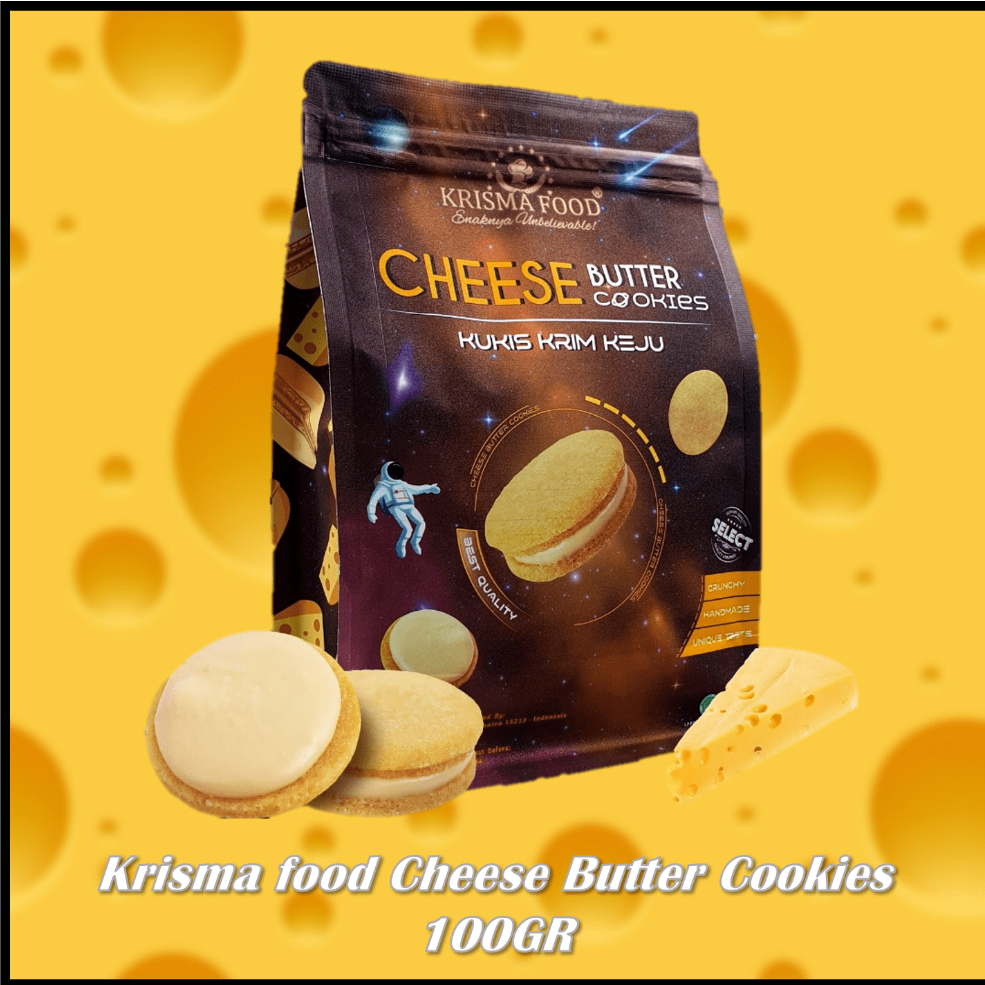 Jual Krisma food cheese butter cookies 100GR | Shopee Indonesia