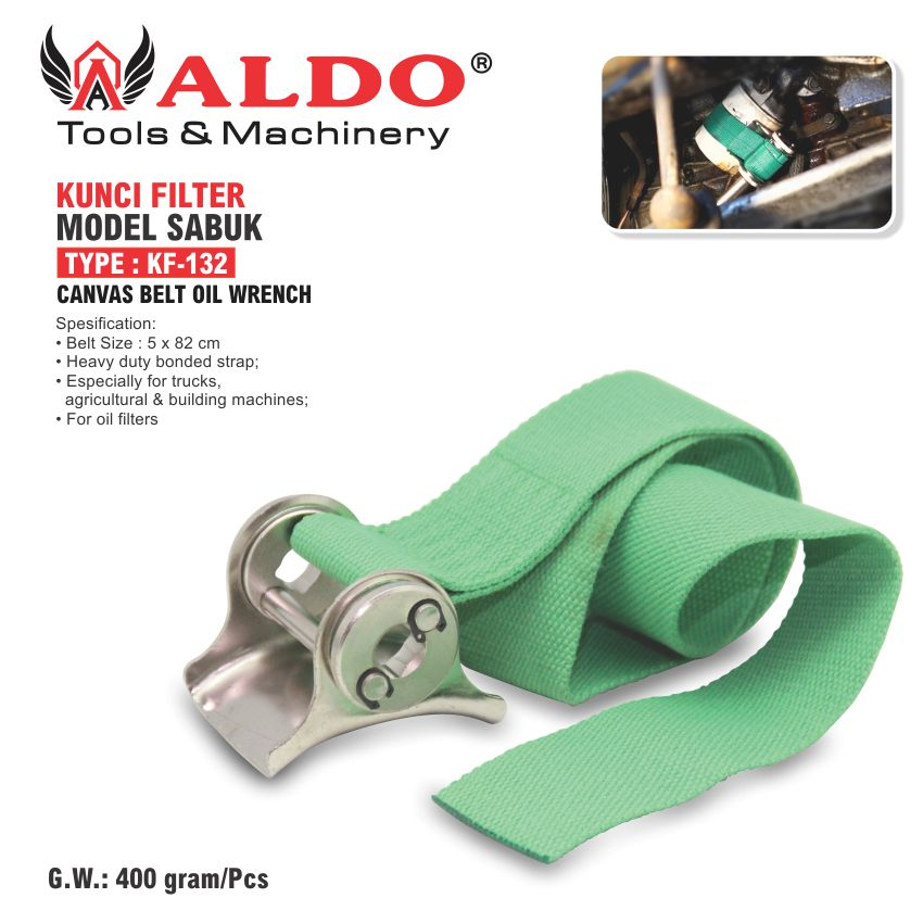 Jual KUNCI FILTER MODEL SABUK / ALAT PEMBUKA FILTER OLI TYPE : KF - 132 ...