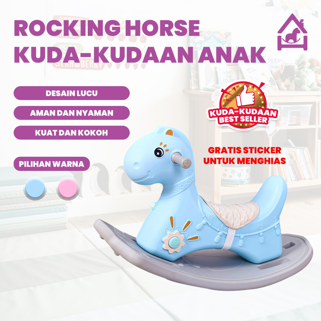 Jual Mainan Anak Rocking Horse Mainan Kuda Kudaan Anak Rocking horse ...