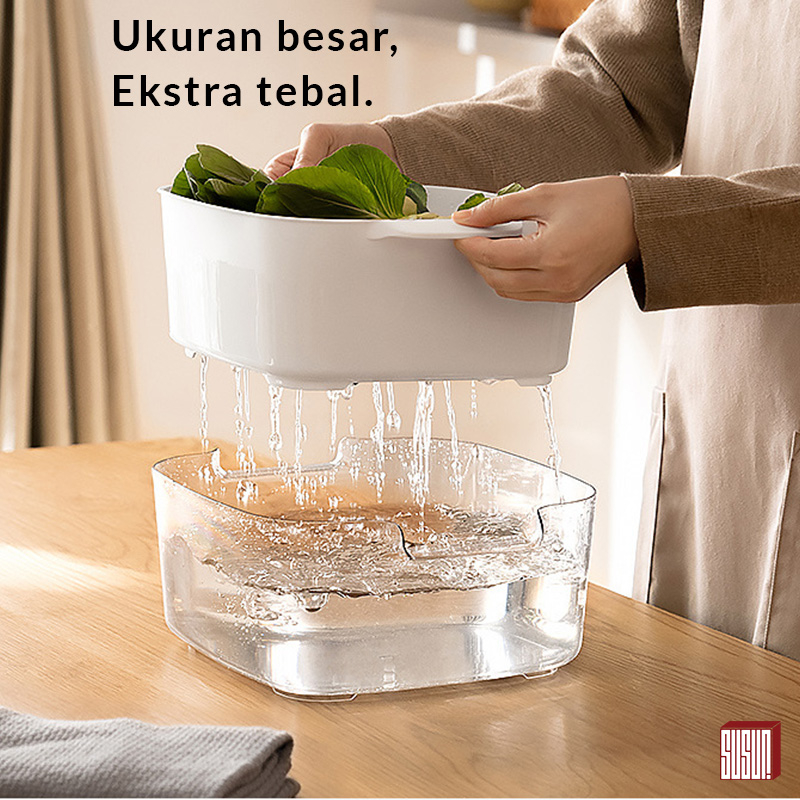 Jual Susun.id Set Saringan Buah Sayur Sayuran Besar Tebal Keranjang ...