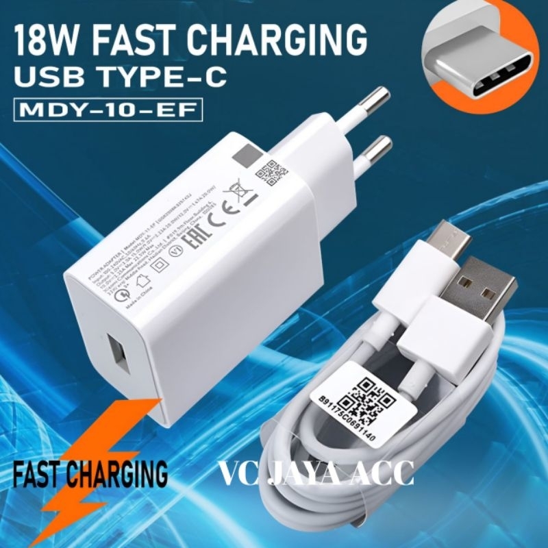 Jual Charger Xiaomi Fast Charging 18W 3A Type C & Micro MDY-10-EF Quick ...