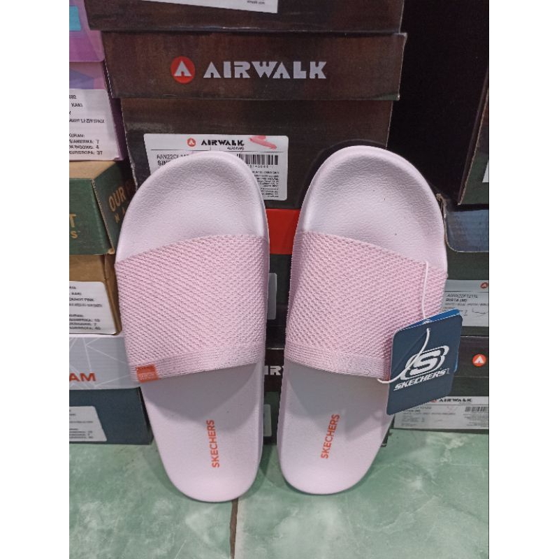 Jual Skechers Sendal Original Pink | Shopee Indonesia
