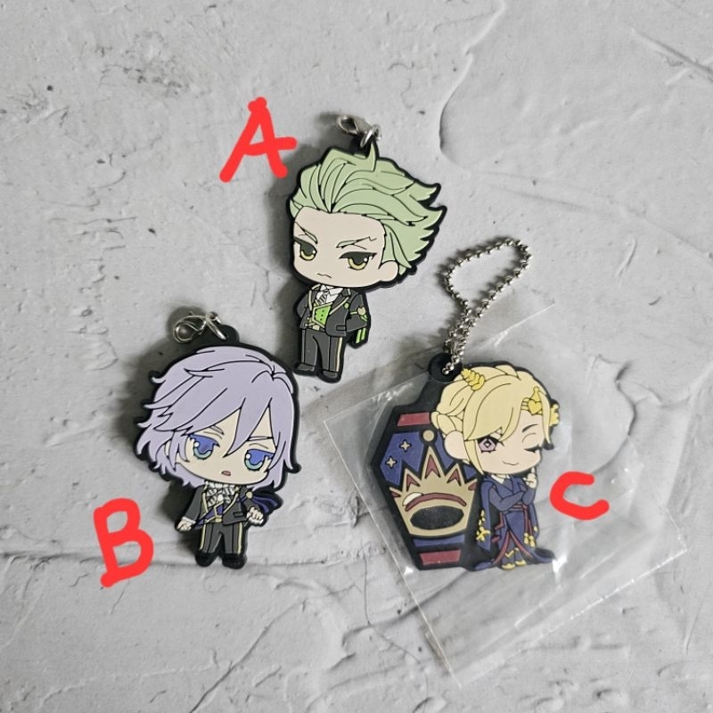 Jual official merch twisted wonderland card rubber keychain epel vil ...