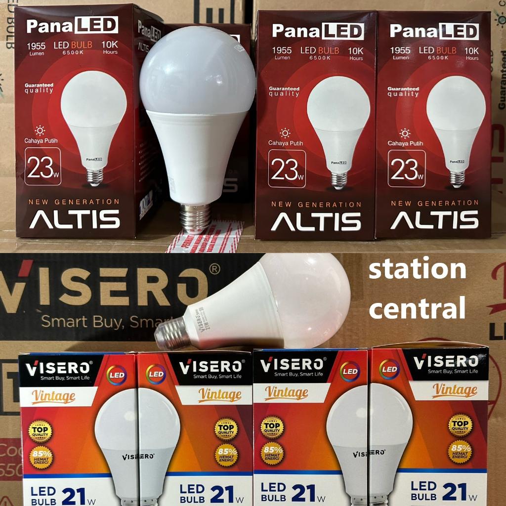 Jual PANALED ALTIS / VISERO VINTAGE 21W 23W / 21 Watt 23 Watt Lampu Bohlam Led Bulb E27 Putih ...