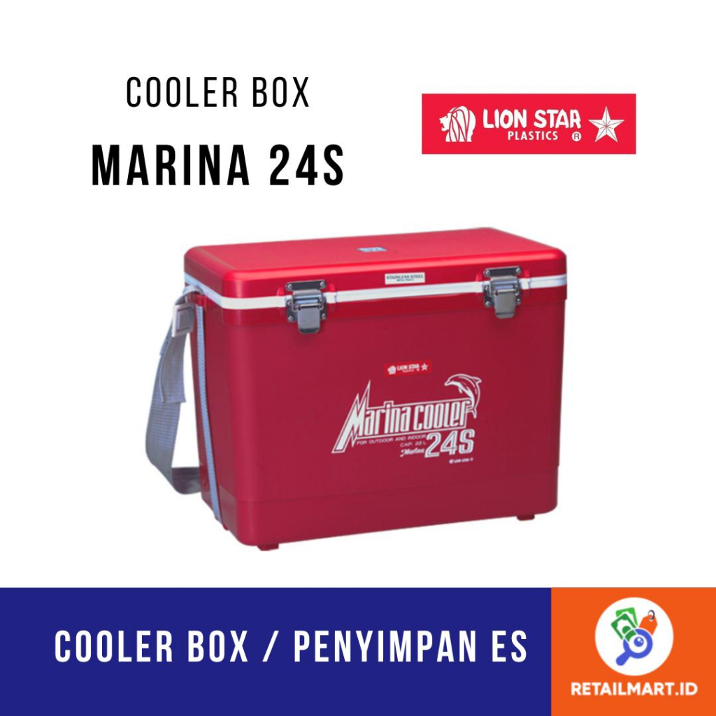 Jual LION STAR : 24S MARINA COOLER BOX / PENYIMPAN ES 22 LITER MARINA ...
