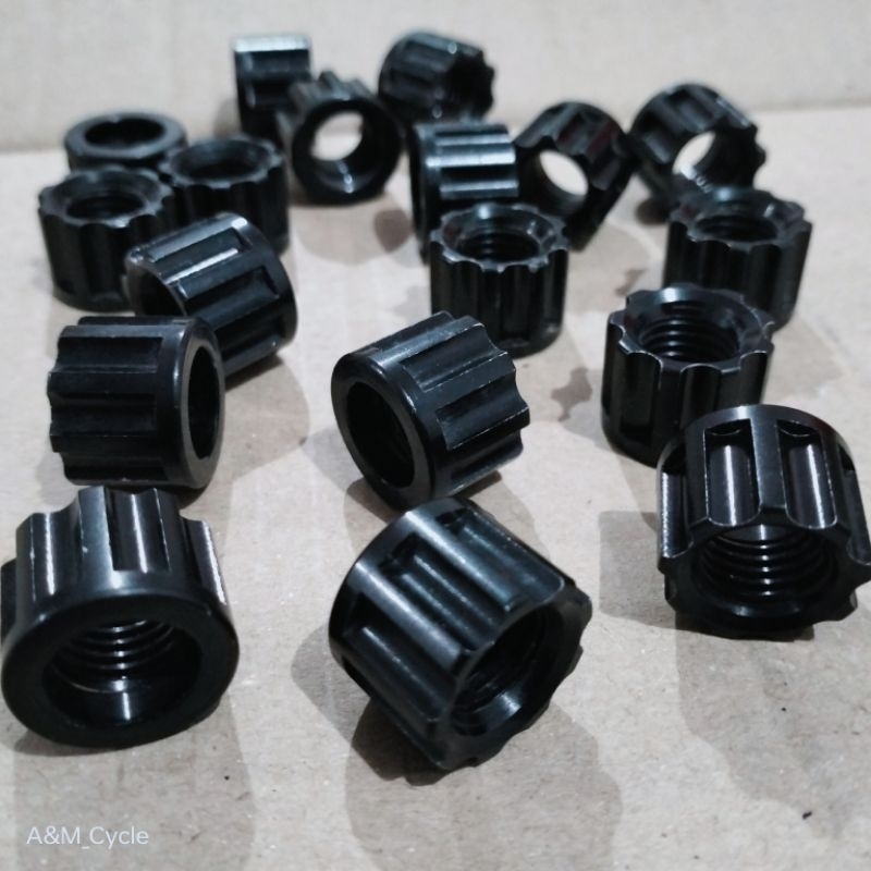 Jual Shimano Sm-ax75 Fixing Nut M12 Thru axle nut mur TA 12 thru axle ...