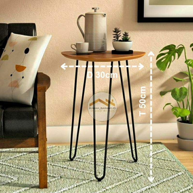 Jual MEJA KOPI / MEJA BULAT / MEJA MINIMALIS / MEJA RUANG TAMU BULAT ...