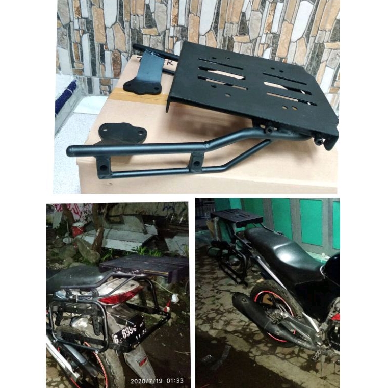 Jual Breket Top Box geser Megapro New monoshock, Verza, CB150 Verza ...