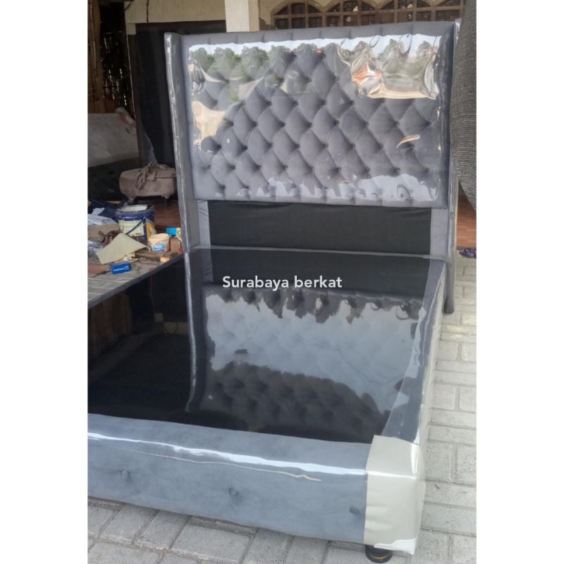 Jual dipan sandaran model 1 bludru (hanya dipan n sandaran tanpa kasur ...