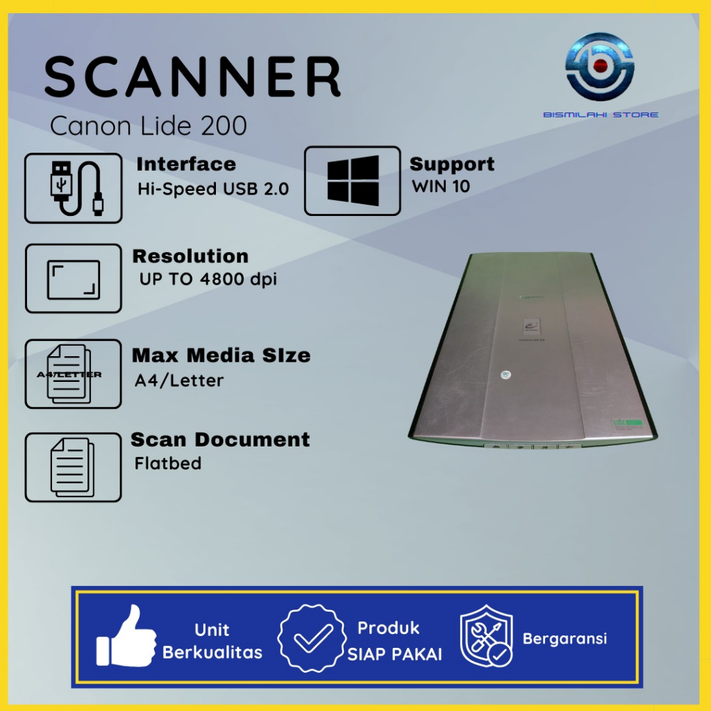Jual Scanner CanoScan Lide 200 Scanner Dokumen A4 Siap Pakai - Scanner ...