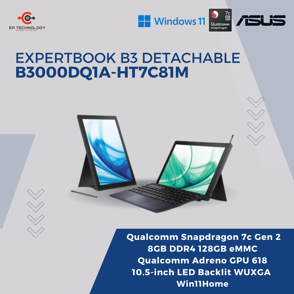 Jual ASUS ExpertBook B3 Detachable B3000 SNAPDRAGON 7C GEN2 8GB 128GB ...