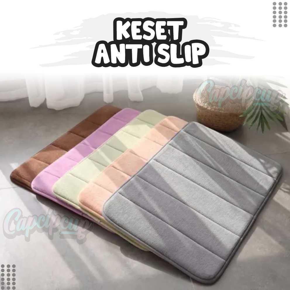 Jual Keset Kaki Anti Slip Bahan Memory Foam Menyerap Hiqh Quality Kesed ...