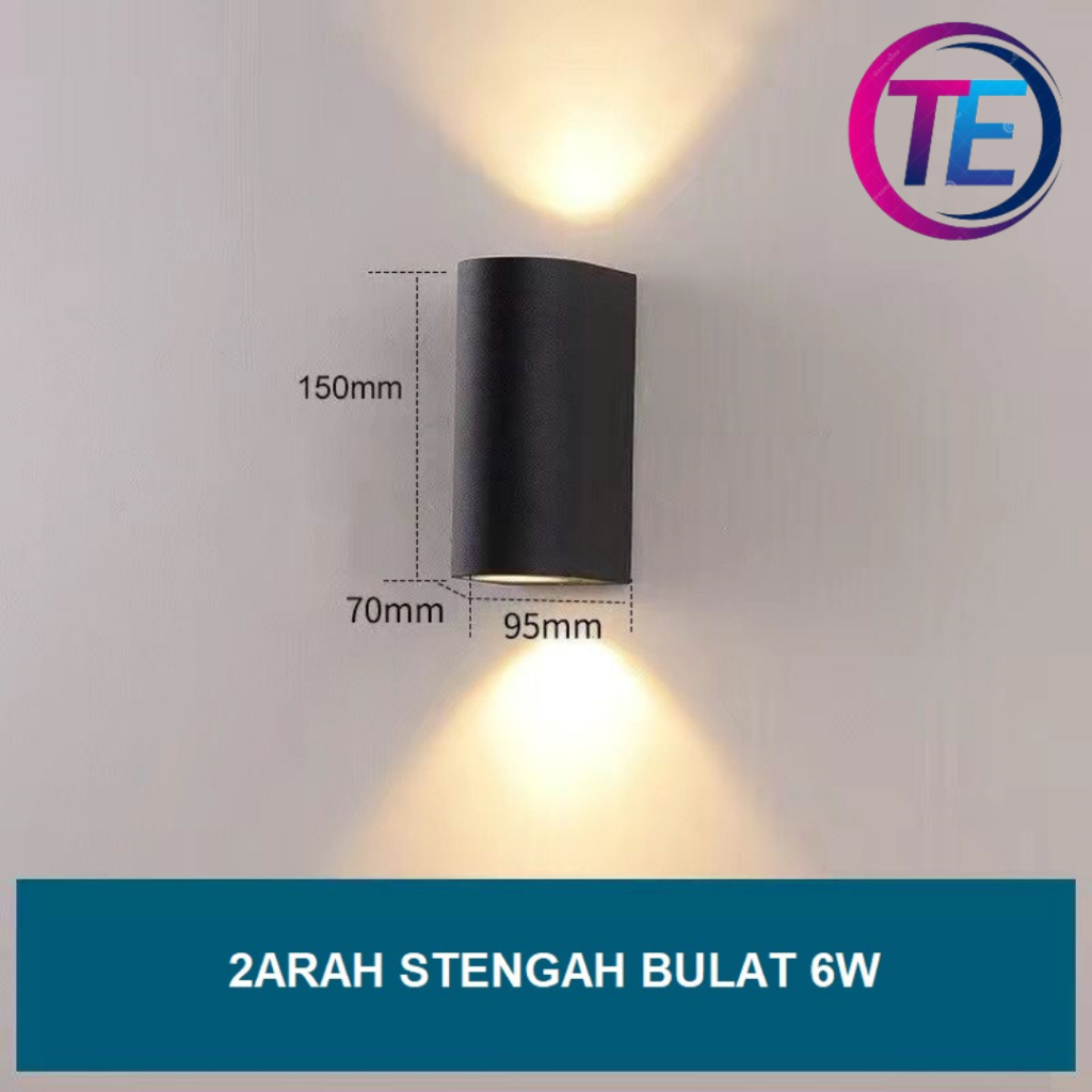 Jual LAMPU DINDING KOTAK DAN BULAT / WALL LAMP / LAMPU DEKORASI DINDING ...
