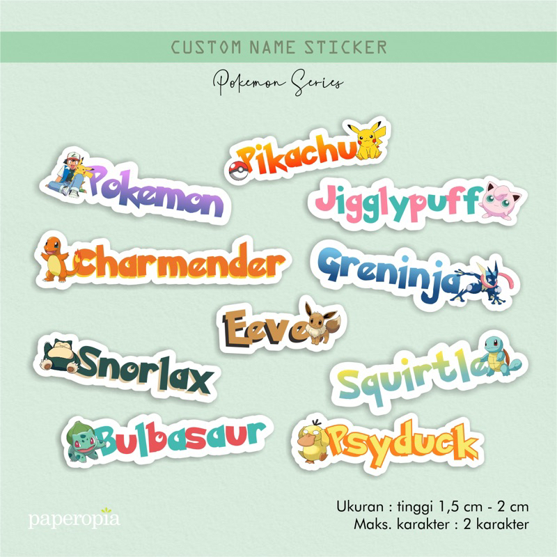 Jual sticker label nama lucu sanrio wednesday unicorn stiker anti air ...