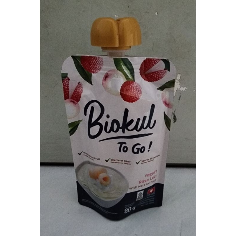 Jual 80g Yogurt Biokul To Go / Yogurt Rasa Buah Mengandung Nata De Coco ...