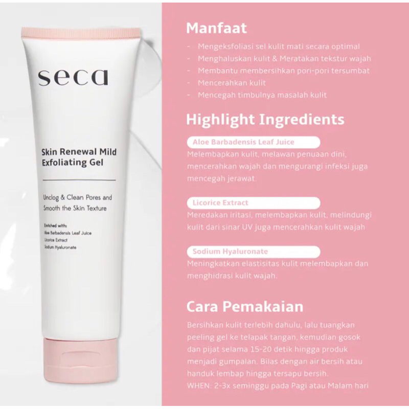 Jual SECA Skin Renewal Mild Exfoliating Gel, Untuk Mencerahkan ...