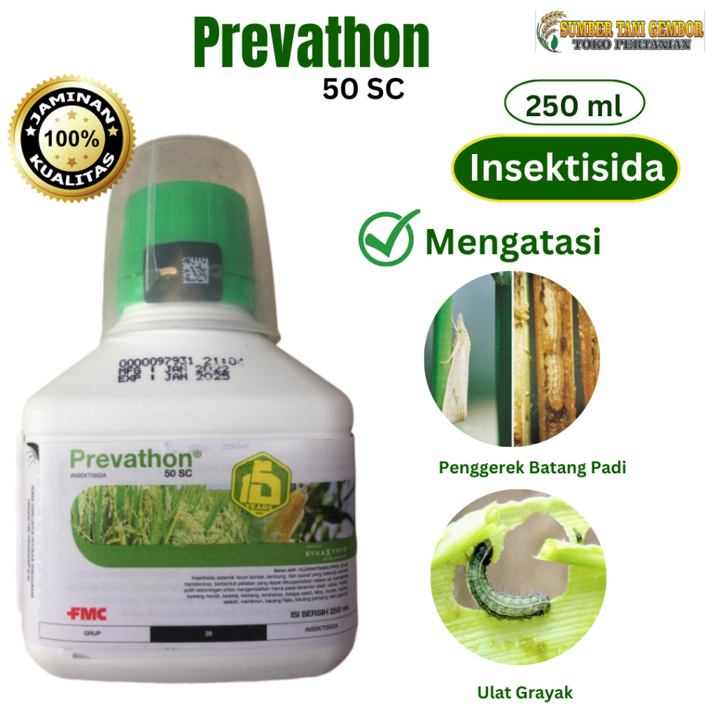 Jual Prevathon 50 SC 250 ml - Insektisida Penggerek Batang, Ulat Grayak ...