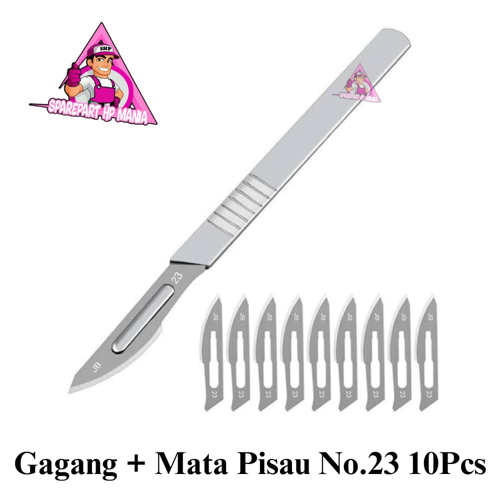 Jual GAGANG + MATA PISAU IC NO.23 PISAU UKIR BEDAH | Shopee Indonesia