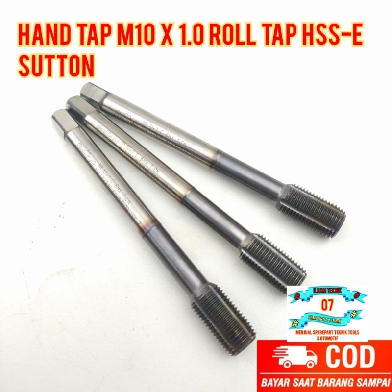 Jual Hand Tap M10 x 1.0 Roll Tap HSS-E Sutton Bukan Yamawa | Shopee ...