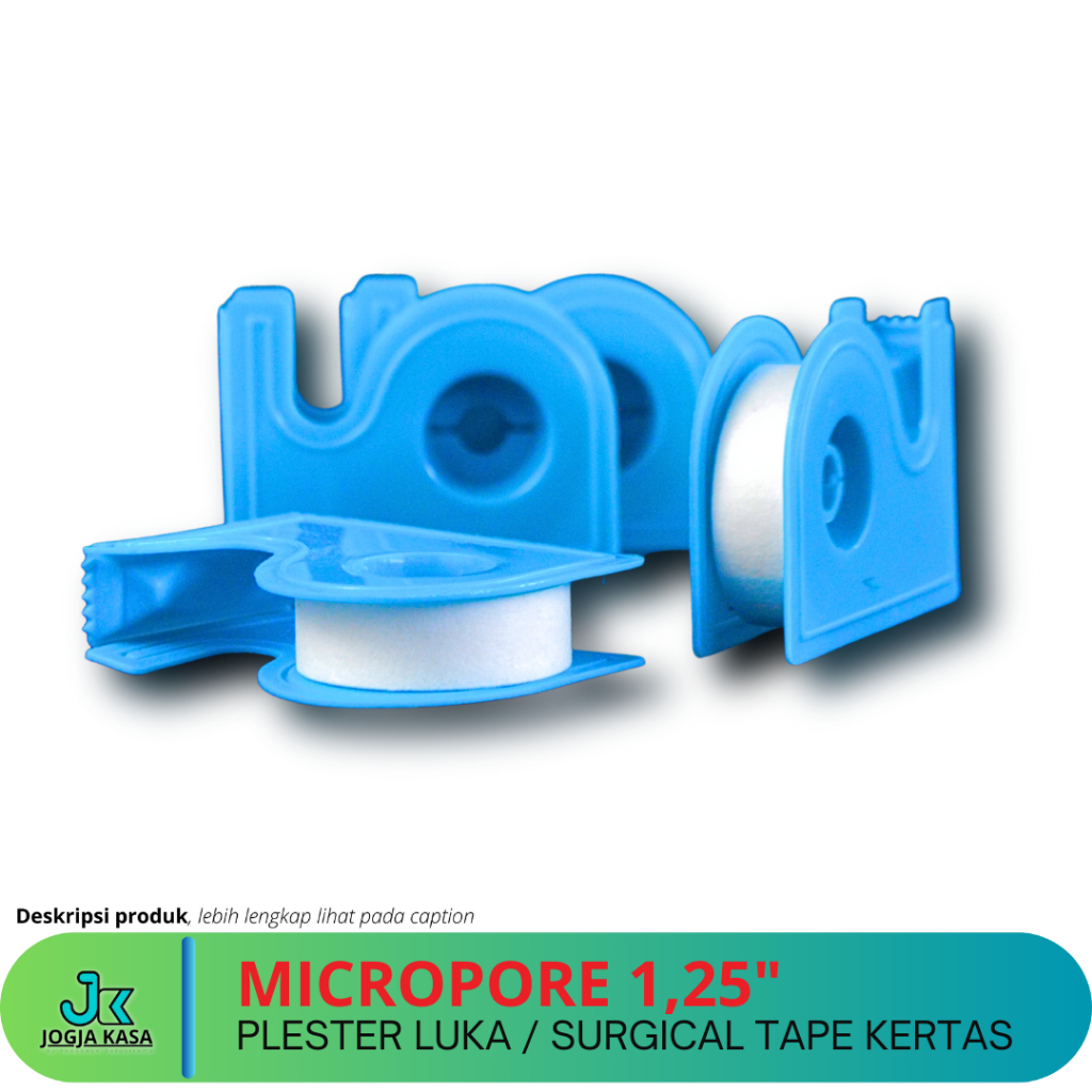 Jual Micropore / Plester Luka / Surgical Tape Kertas 1,25" | Shopee ...