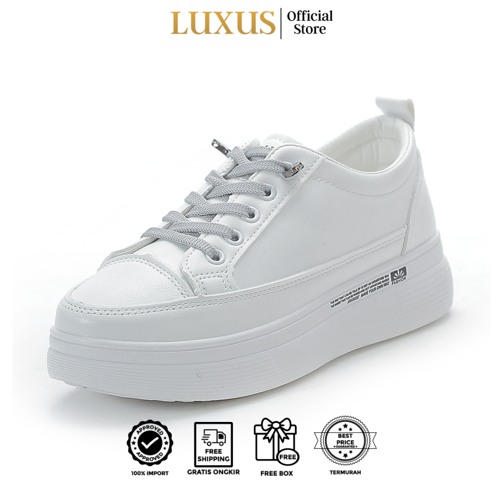 Jual Luxus Minji Sepatu Sneakers Wanita Tali Quality- Lx190 | Shopee Indonesia