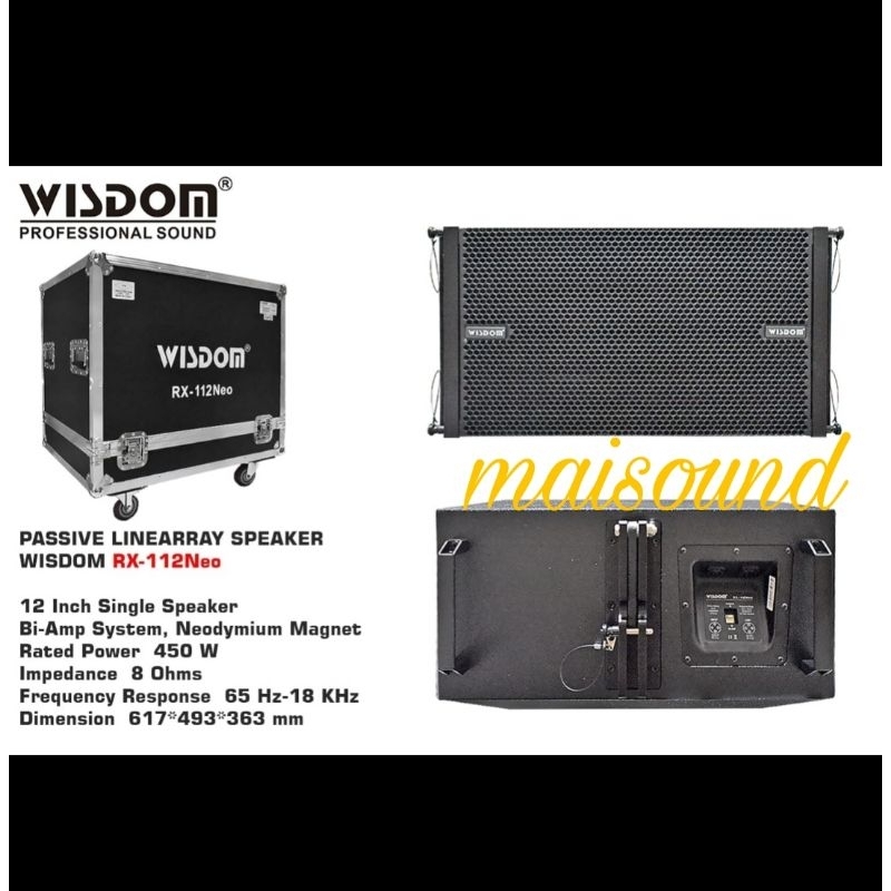 Jual SPEAKER PASIF LINE ARRAY WISDOM RX 112NEO ORIGINAL WISDOM RX 112 ...