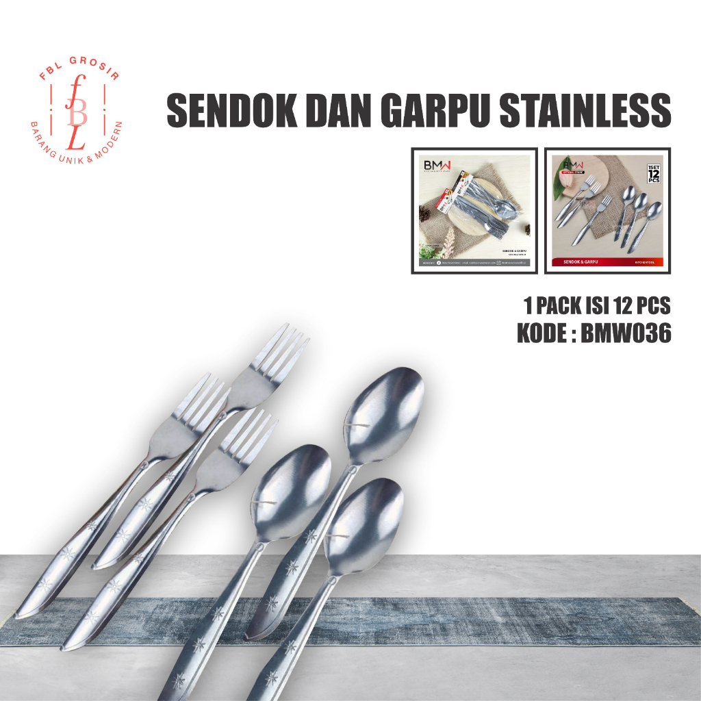 Jual SENDOK MAKAN STAINLESS LUSINAN/SENDOK MAKAN BATIK/SENDOK BATIK 12 ...