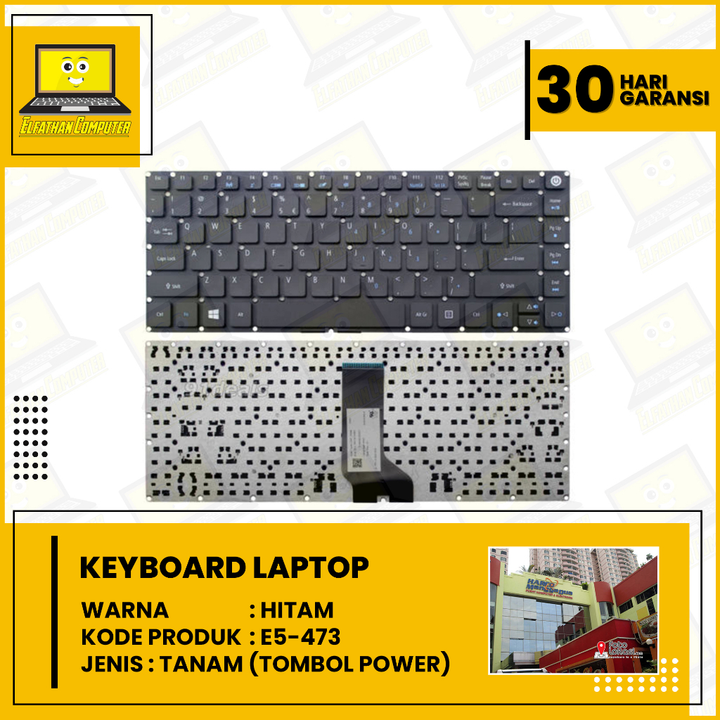 Jual KEYBOARD ACER E5-473 ES1-420 E5 473 E5 422 E5 474 E5 491g | Shopee ...