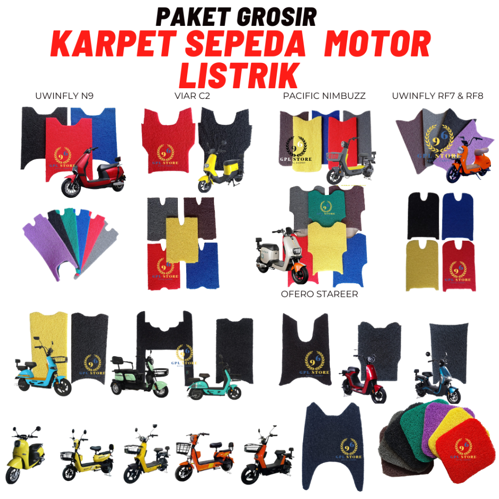 Jual Karpet sepeda motor listrik UwinFly DF7 DF8 RF7 RF8 Goda Ofero ...