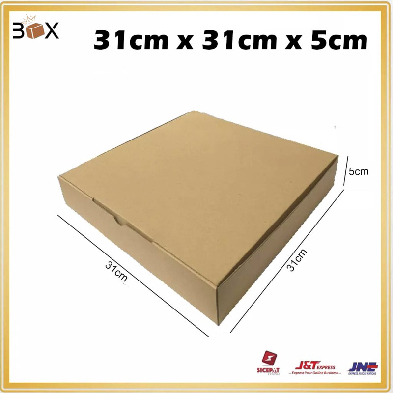 Jual 10 pcs Kardus Packing 31x31x5 cm Box polos baru | Box ...