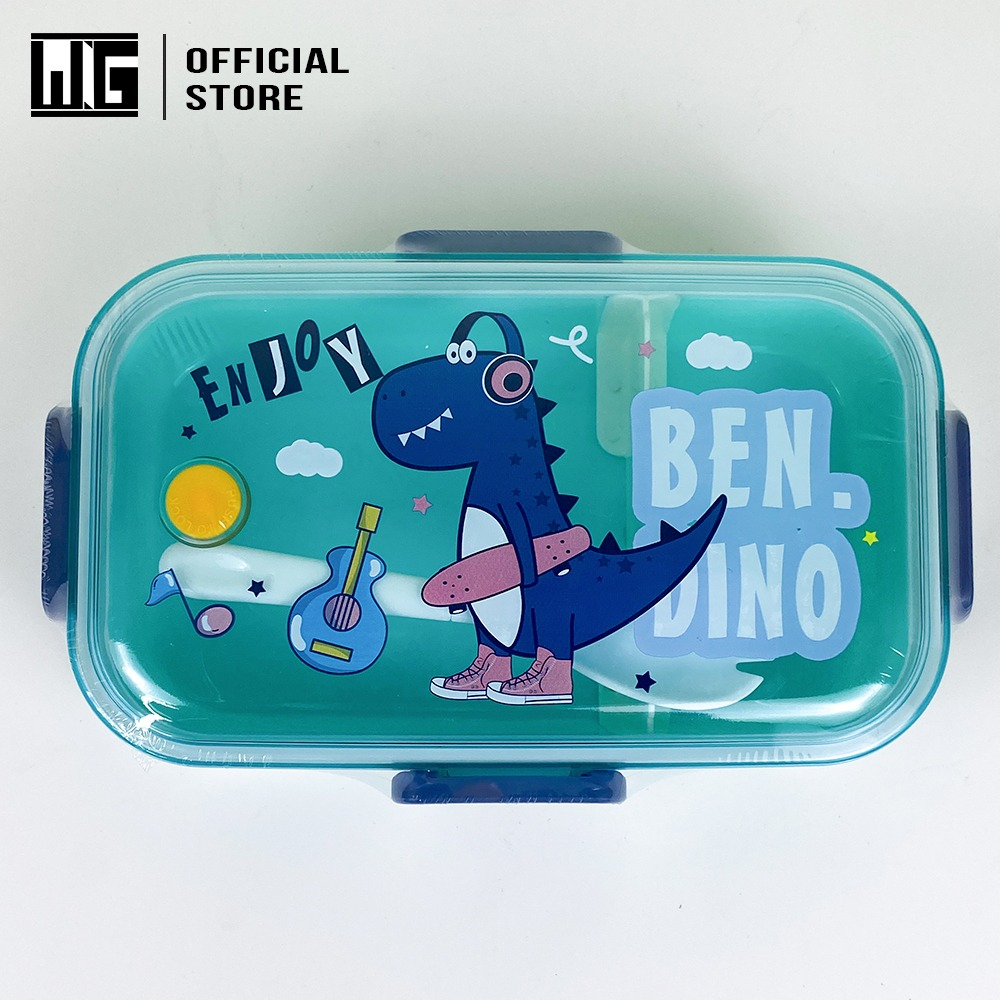 Jual HAPPY LAUNCH BOX SEKAT UNTUK ANAK TK SD PAUD - KOTAK BEKAL BENTO BOX KARAKTER 750 ML ...