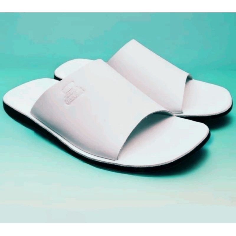 Jual OBARA// SENDAL SLOP PRIA 100℅ ASLI KULIT ORIGINAL | Shopee Indonesia