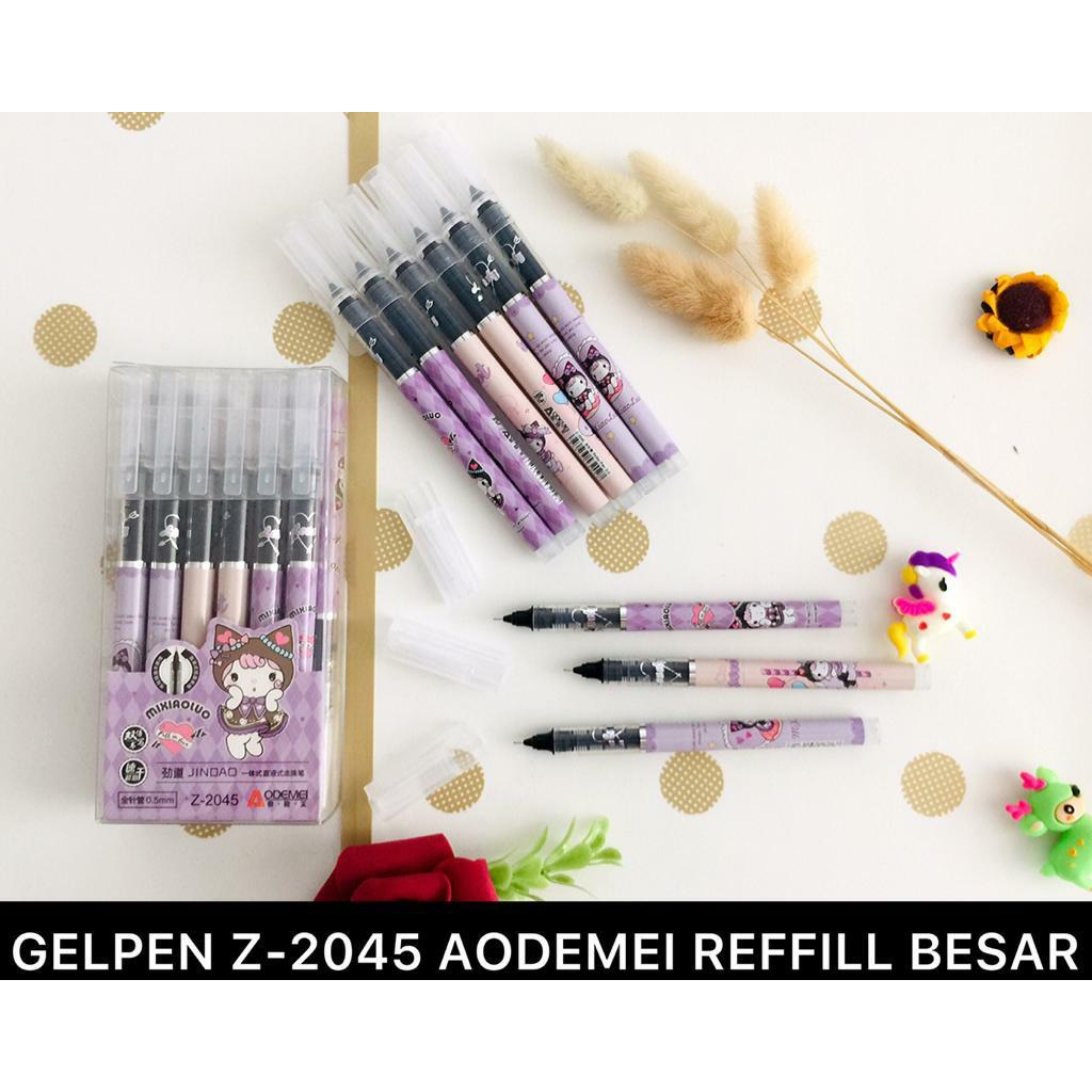 Jual AODEMEI PULPEN GEL / GEL PEN 0.5 MM WARNA HITAM MOTIF SANRIO ISI 1 ...