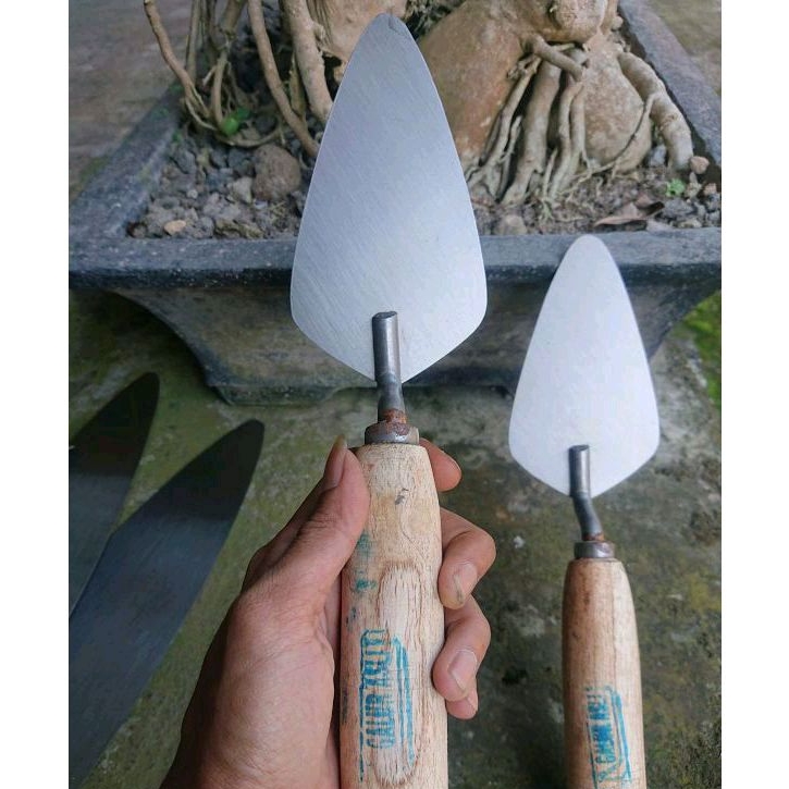 Jual cetok galur asli mini uk 14cm poslen sendok semen galur | Shopee ...