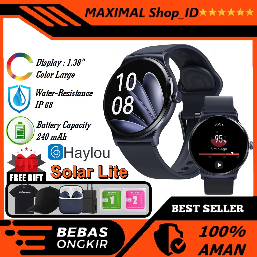 Jual Haylou Solar LS05 Lite Smart Watch IP68 Sp02 Original Garansi ...