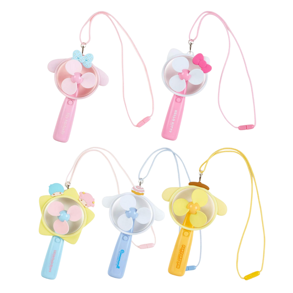 Jual Portable Fan Sanrio Hello Kitty My Melody Cinnamoroll Pompompurin ...
