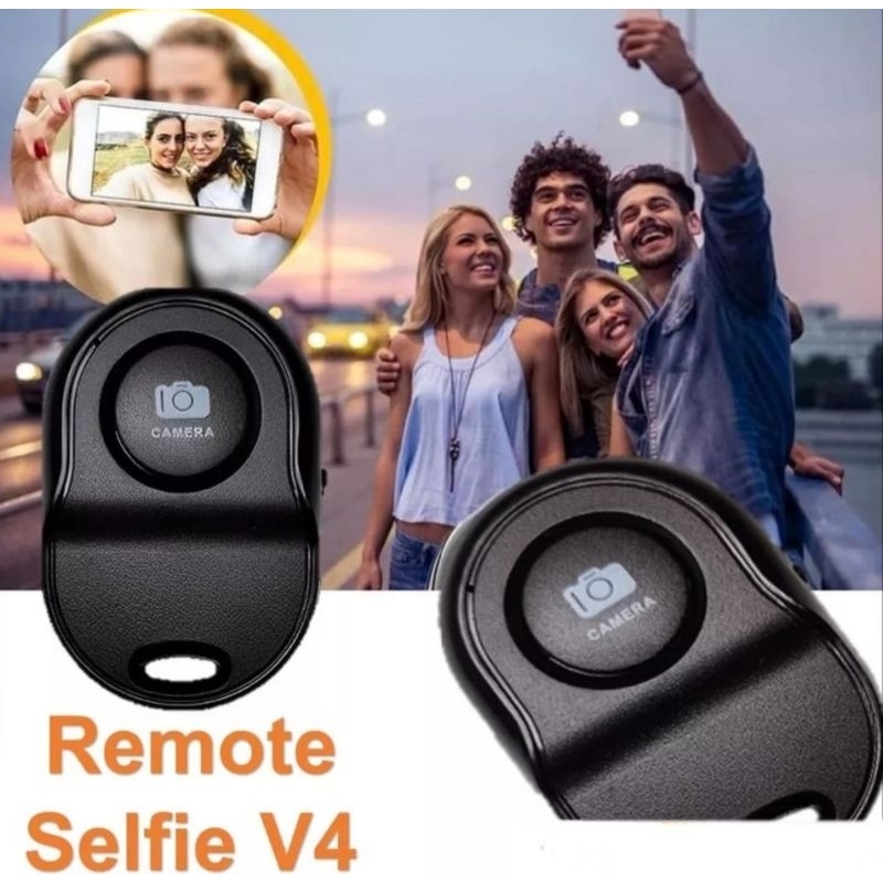 Jual Remot Bluetooth Selfie Remote Shutter Wireless Foto HP Android Ios ...