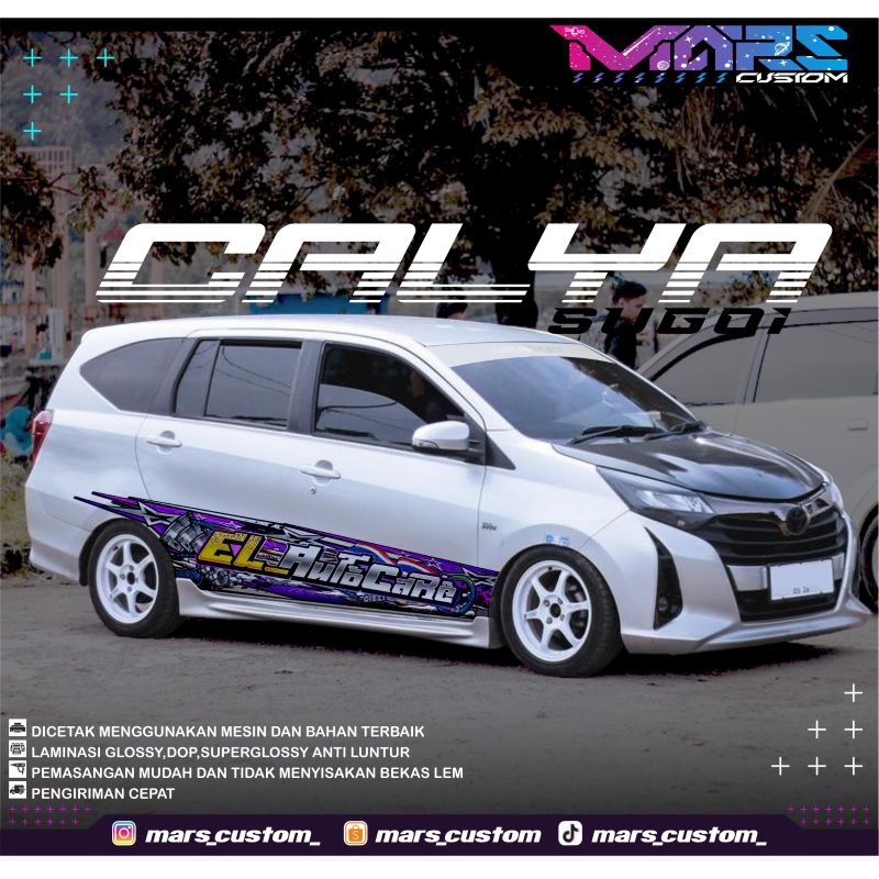 Jual DECAL/STRIPING KIT DESIGN THAILOOK MC3 MOBIL CALYA SIGRA, PNP ...