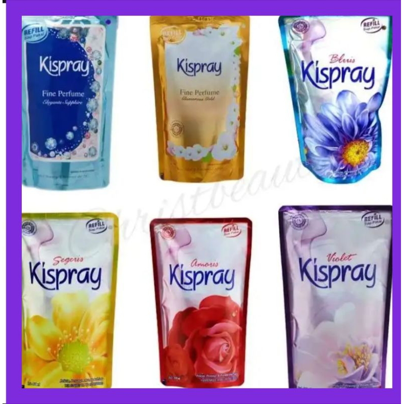 Jual Kispray Pengharum Pelicin Pewangi Pakaian Refill 280 ml | Shopee ...