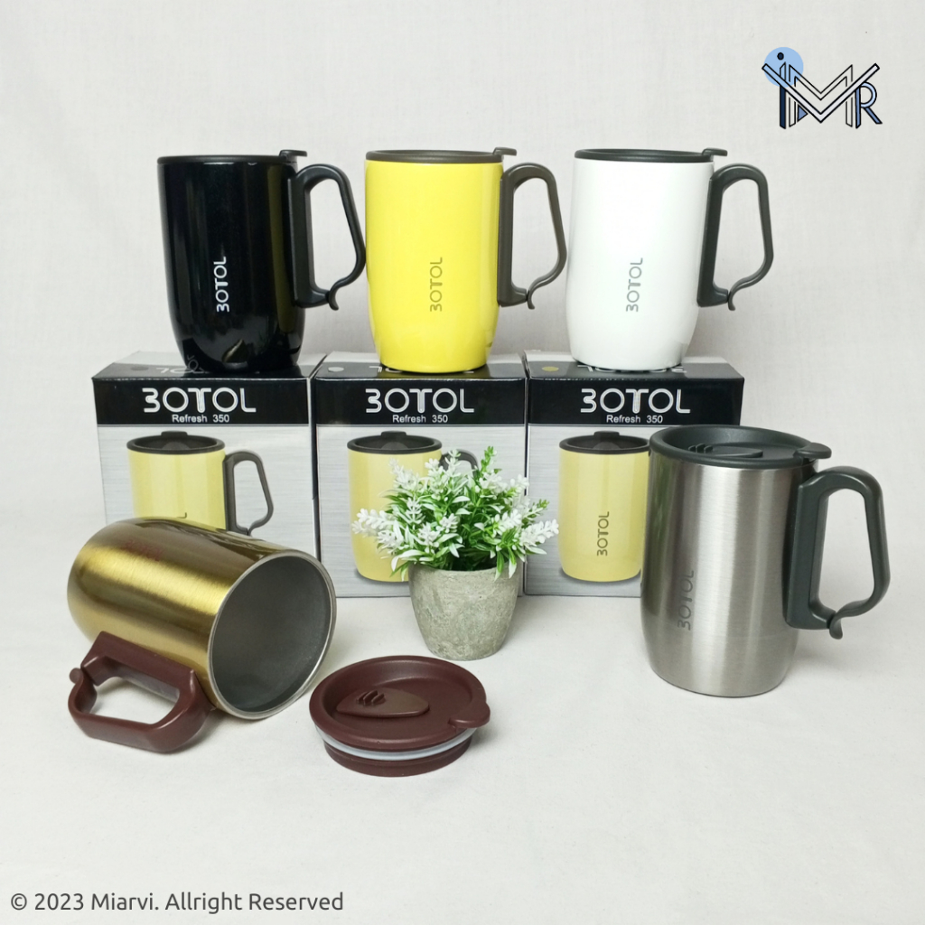 Jual Gelas Mug Kopi Tahan Panas 350ML Stainless Steel BOTOL/DUBBLIN ...