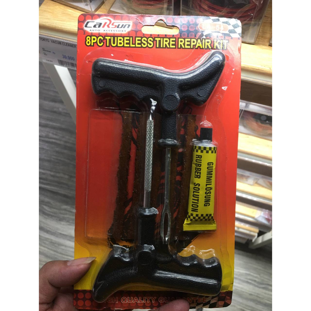 Jual Alat Tambal Ban Tubles 1Set CarSun Tempel Ban Bocor Motor dan ...