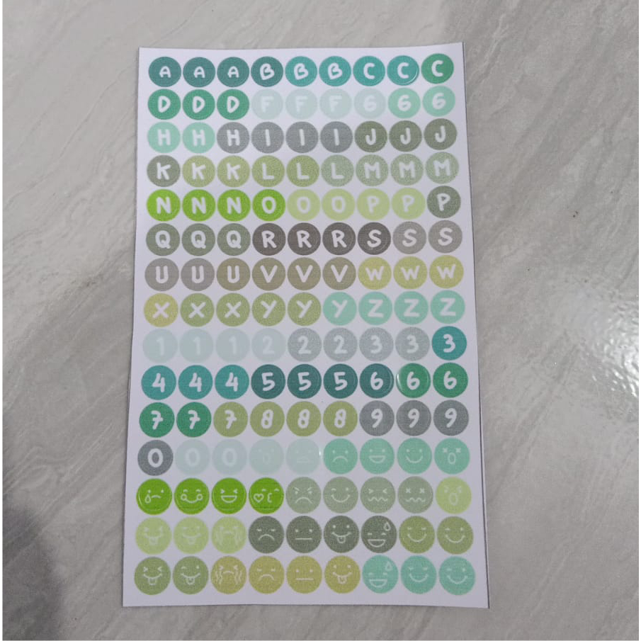 Jual Stiker Sticker Huruf Abjad Angka Multi Warna DIY Huruf Deco Alphabet Number Aesthetic Sheet ...