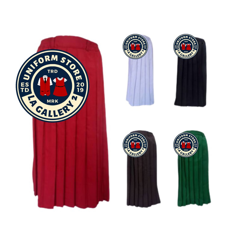 Jual Seragam Sekolah - Rok Panjang Full Rempel / Plisket SD - MI Bahan Drill Berkualitas Super ...