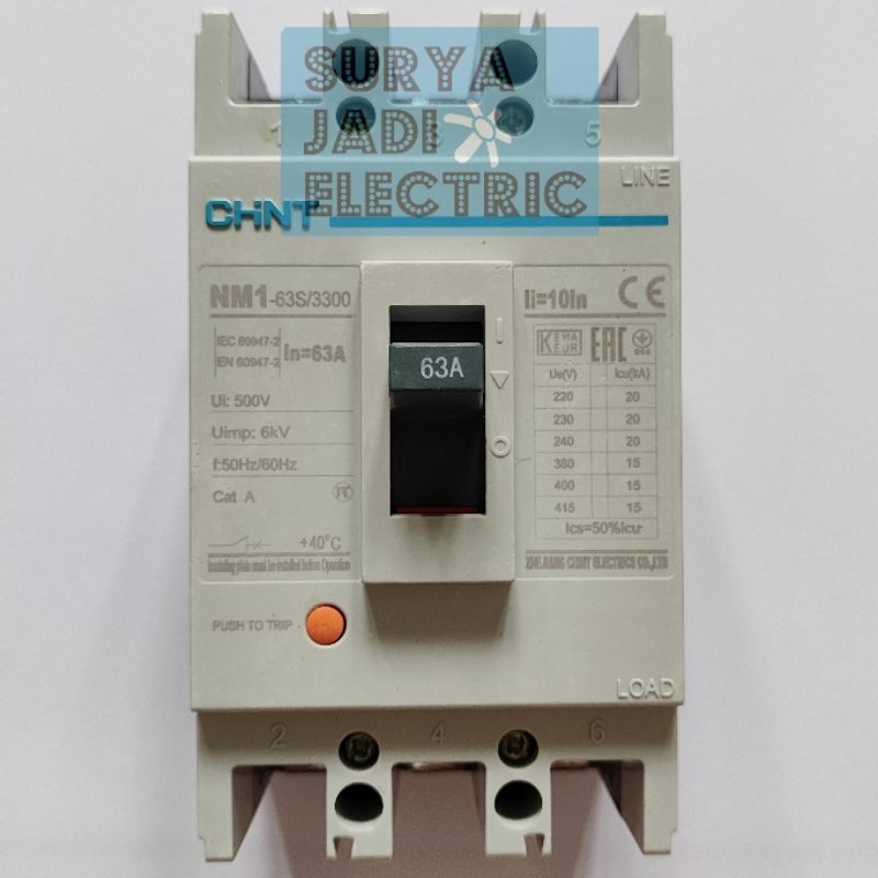 Jual MCCB CHINT NM1-63S 63A/3P / Breaker CHINT 63A 3 Pole NM1-63S 63A 3P | Shopee Indonesia