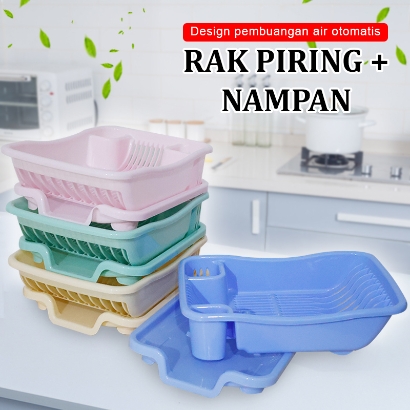 Jual Rak Piring Sendok Plastik Anti Pecah Bahan Tebal Perlengkapan ...