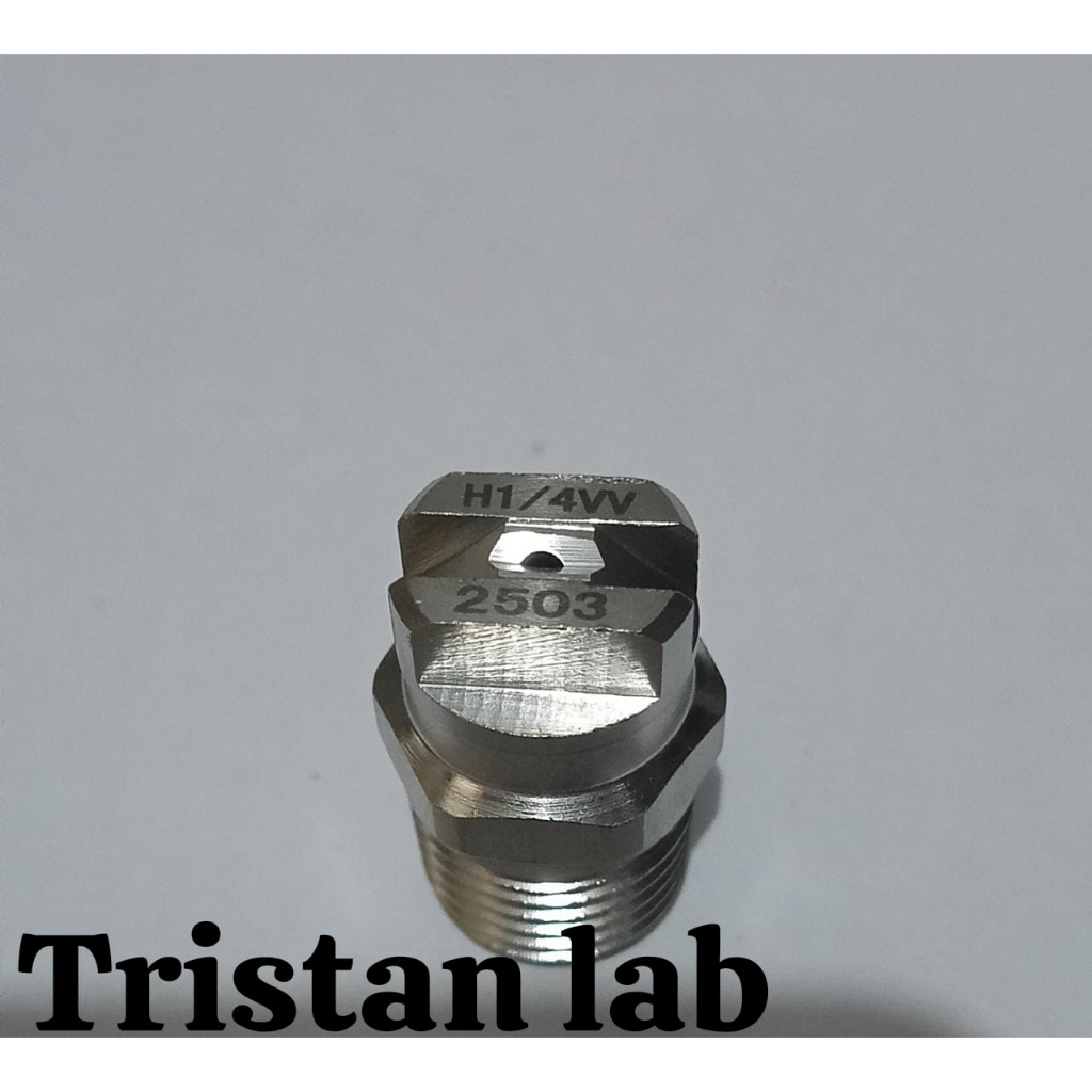 Jual Nozzle V jet Stainless 1/4 ( 2503 ) V1/4 Jet Flat Fan Spray Nozzle ...